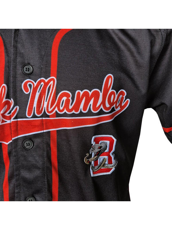 League Icons: Black Mamba Baseball Jersey – Black – LAUREN ROSE